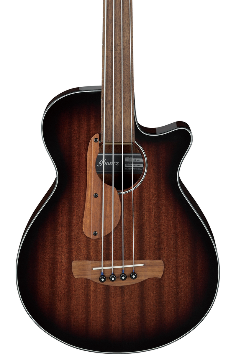 IBANEZ AEGB24FE Mahogany Sunburst Fretless Acoustic Bass